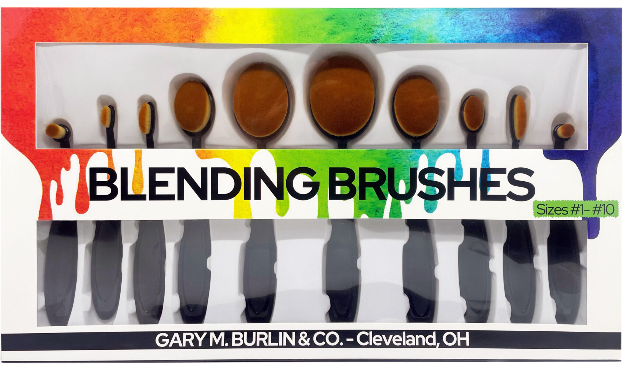 Gary Burlin – Blending Brushes (10 Pieces) | Cleveland Art Supply